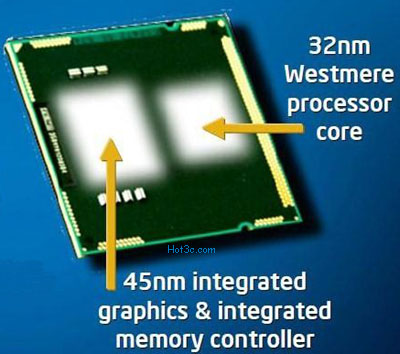Intel 32nm Westmere 將整合繪圖晶片 - [哈燒王 Hot3c]